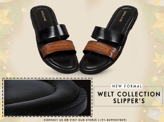Voganow | Buy Men's Leather Slippers | Branded Slippers for Men