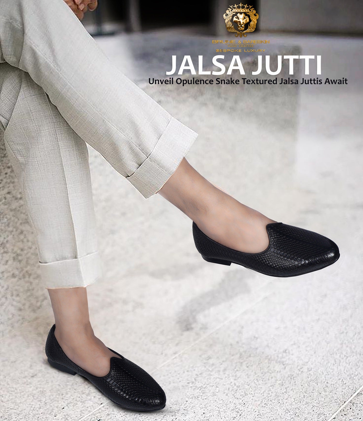 Voganow | Buy Bareskin Punjabi Jalsa Jutti Shoes for Men