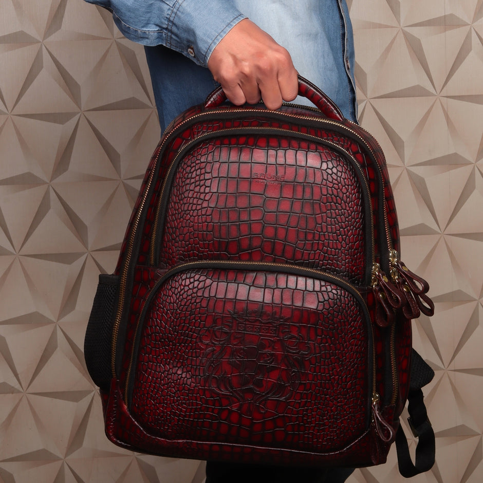 Leather Backpack - Buy Genuine Leather Backpack Online in India